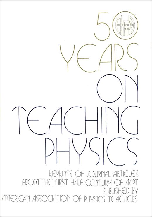 Physics Teaching at Harvard Fifty Years Ago | 50 Years On Teaching ...