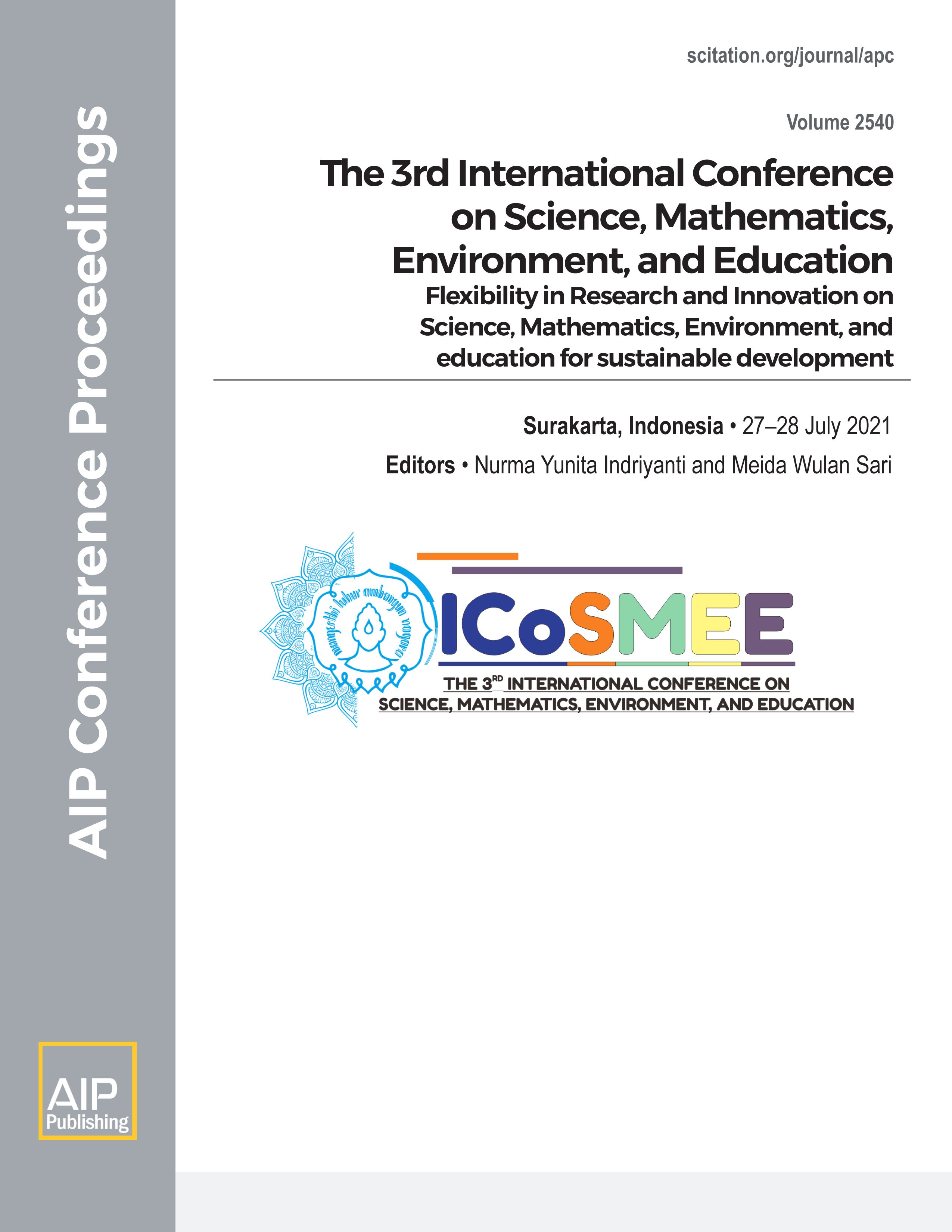 Volume 2540 Issue 1 | AIP Conference Proceedings | AIP Publishing