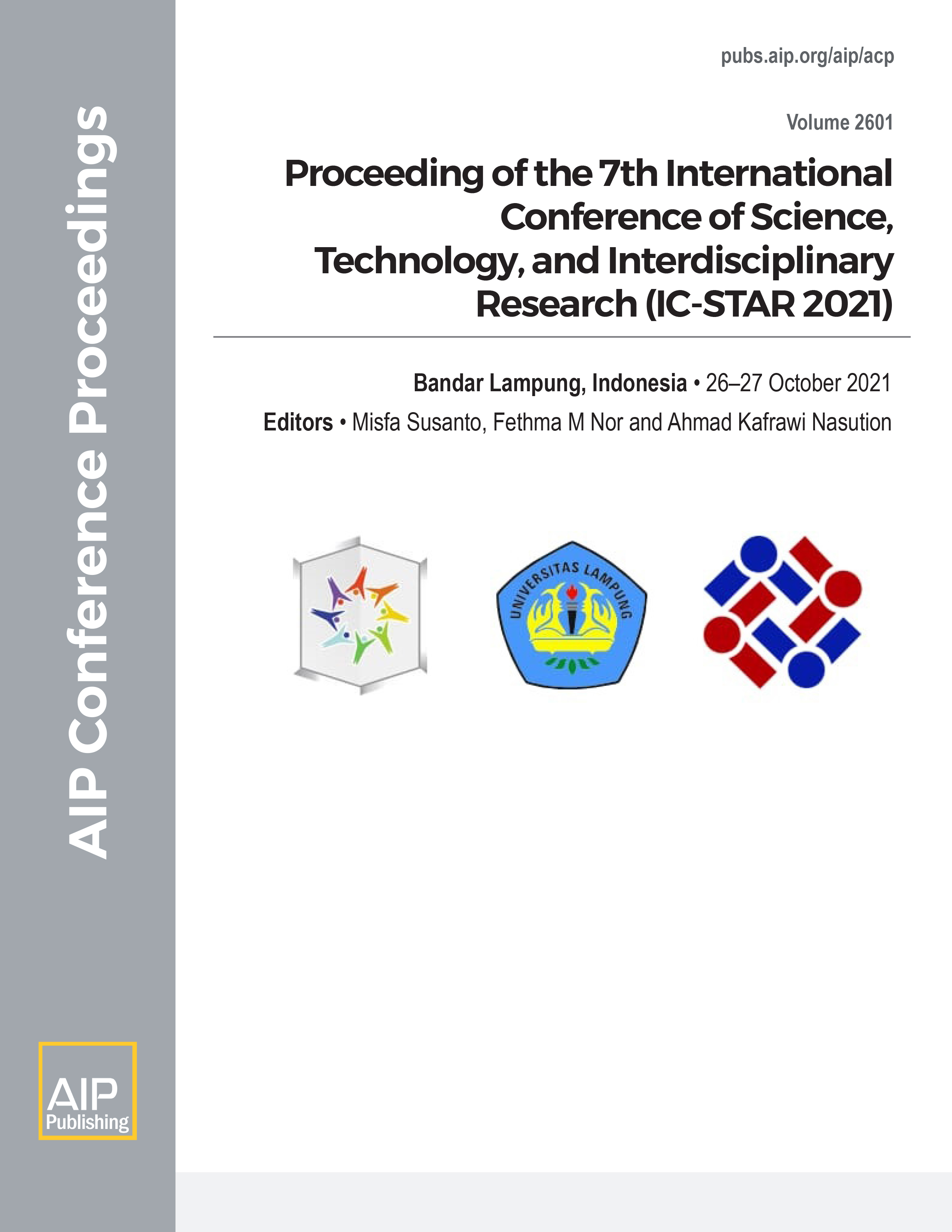 Volume 2601 Issue 1 | AIP Conference Proceedings | AIP Publishing