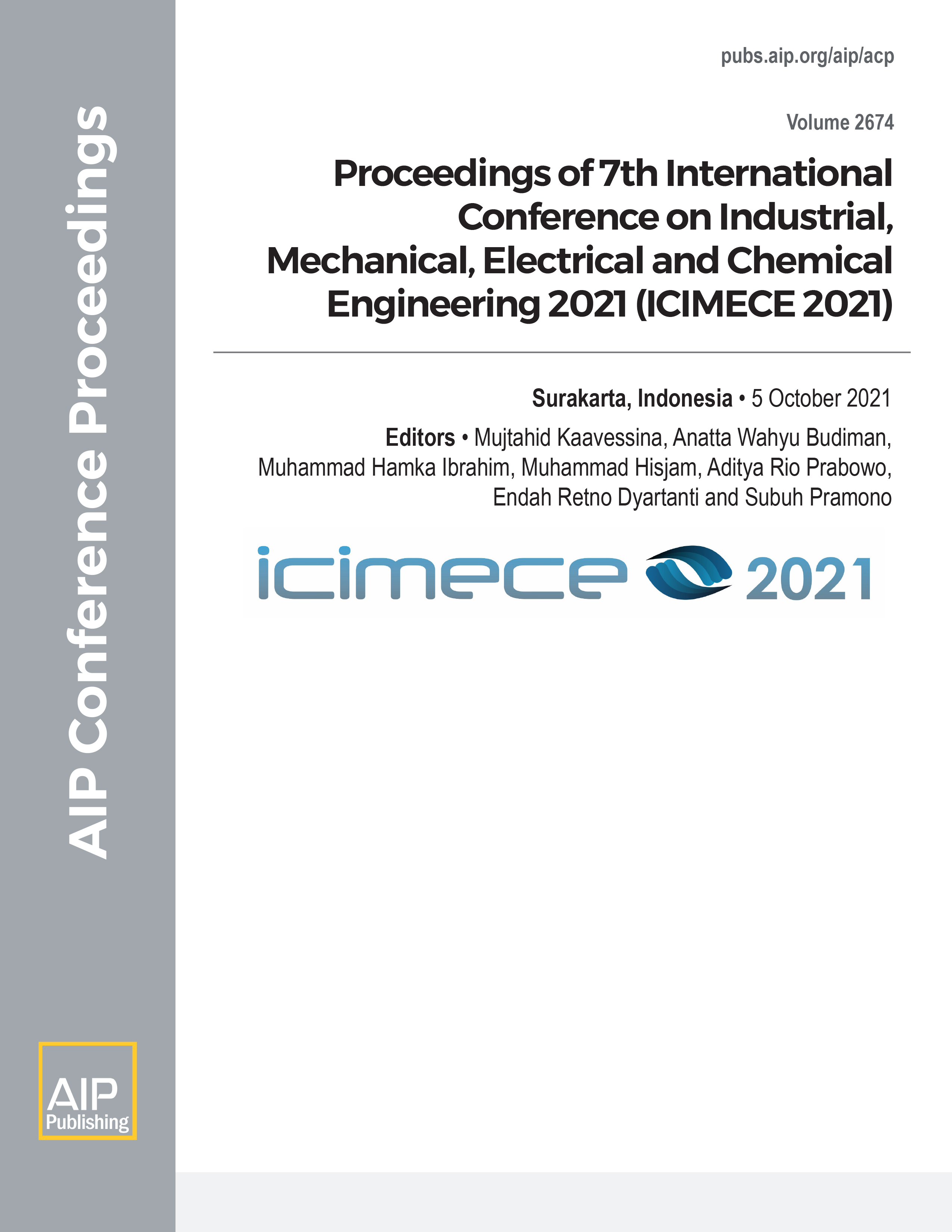 Volume 2674 Issue 1 | AIP Conference Proceedings | AIP Publishing