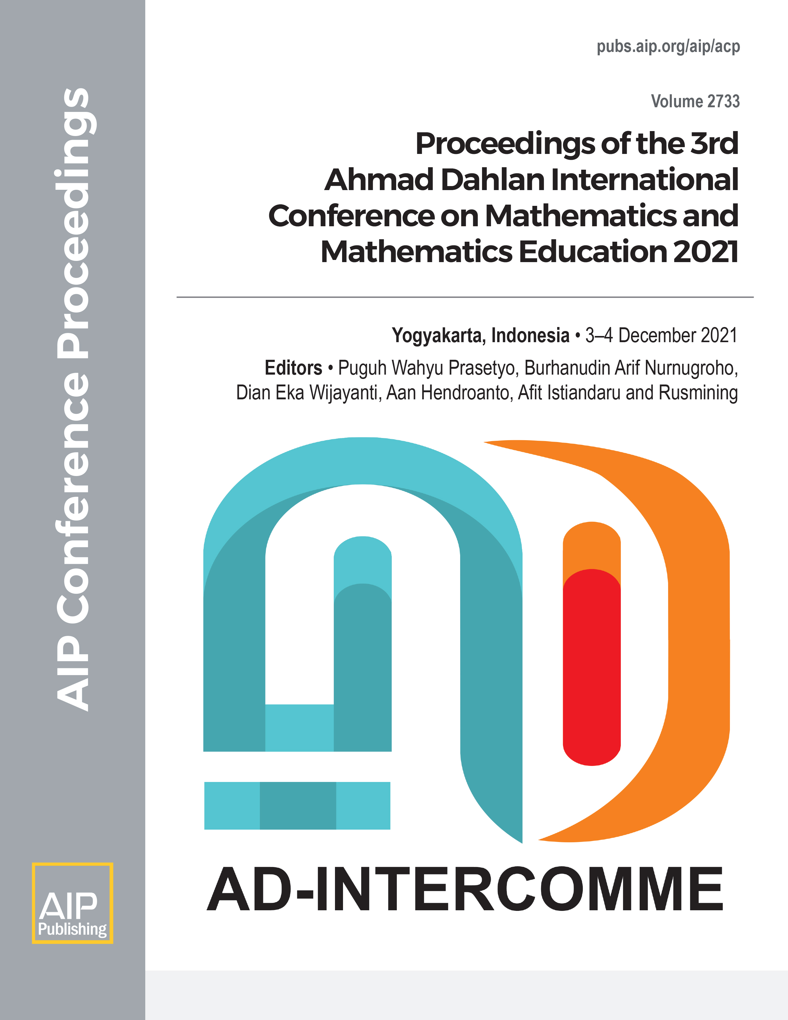 Volume 2733 Issue 1 | AIP Conference Proceedings | AIP Publishing