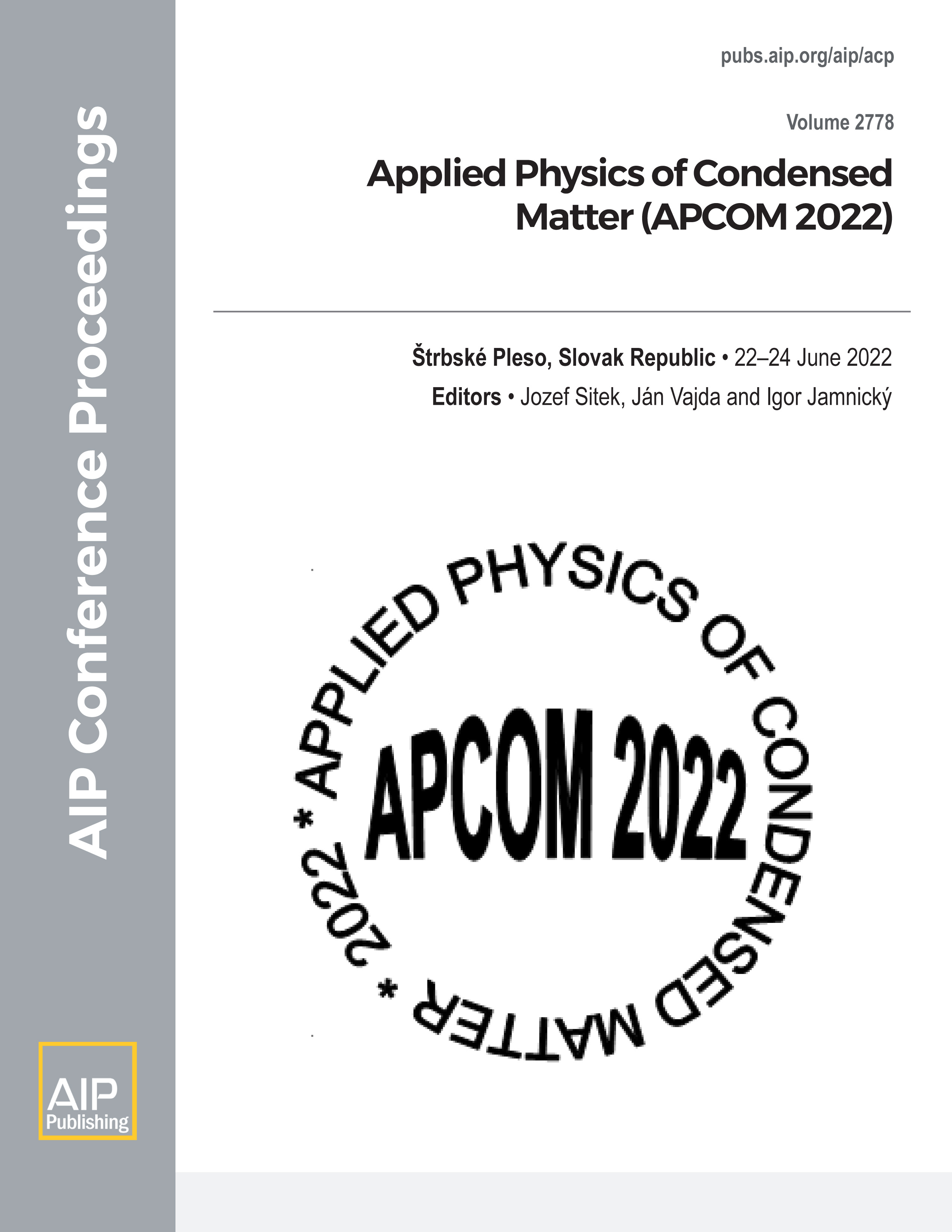 Volume 2778 Issue 1 | AIP Conference Proceedings | AIP Publishing