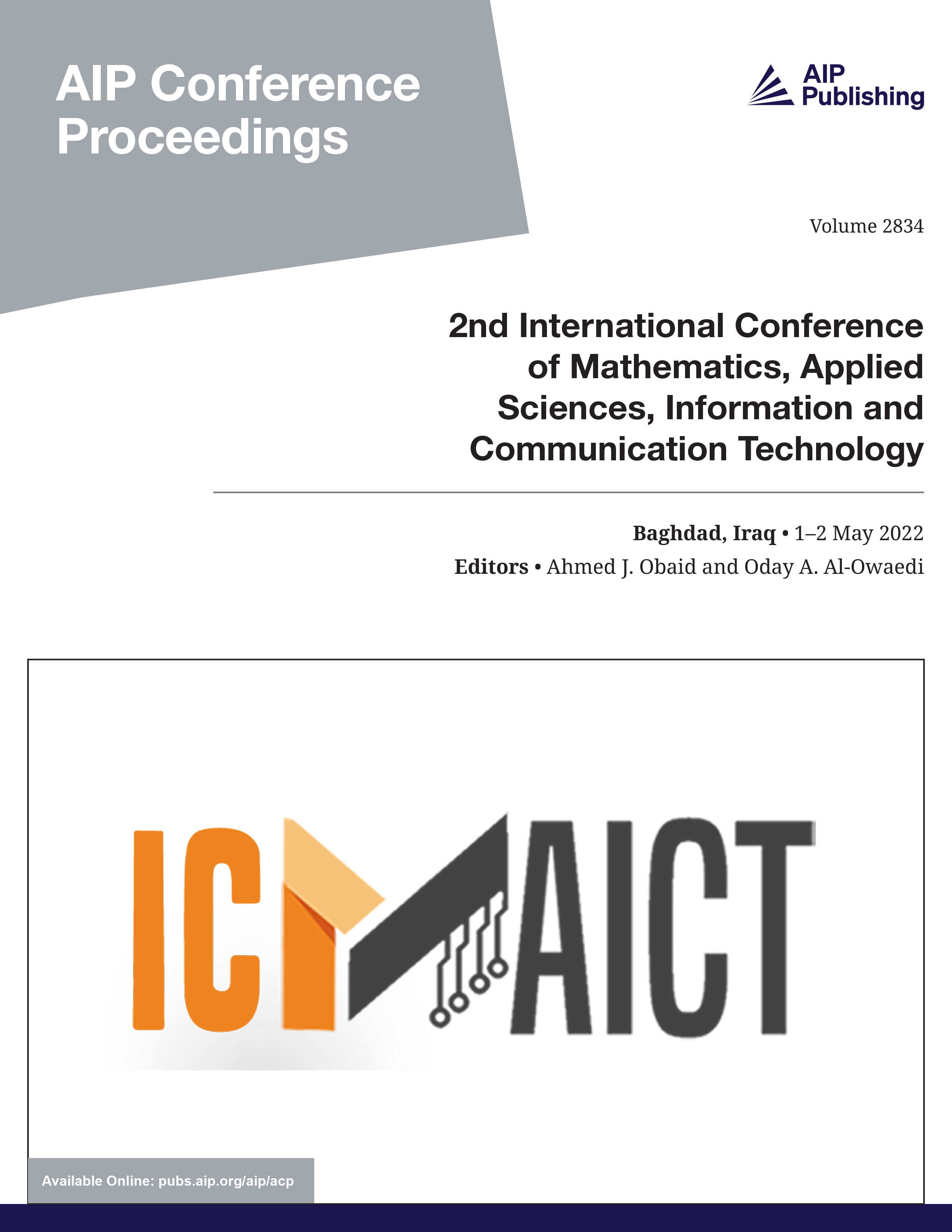 Volume 2834 Issue 1 | AIP Conference Proceedings | AIP Publishing