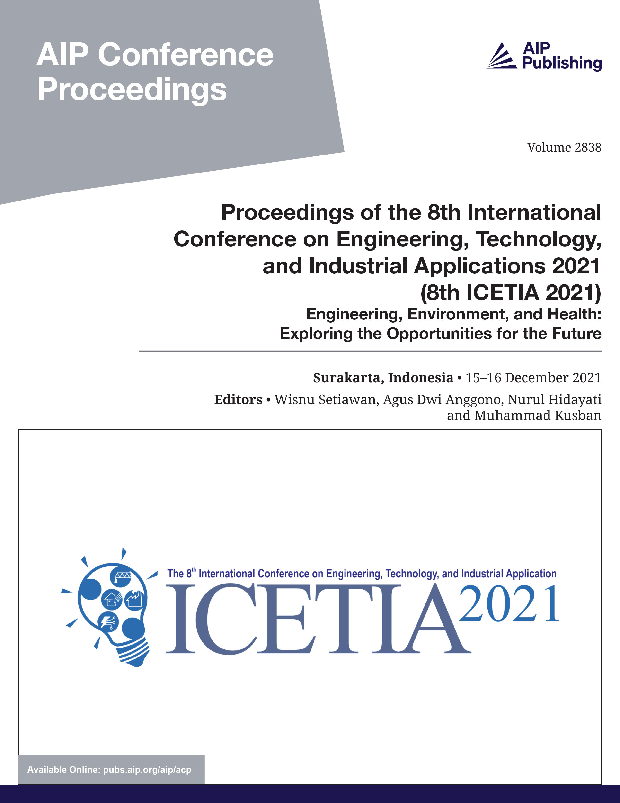 Volume 2838 Issue 1 | AIP Conference Proceedings | AIP Publishing