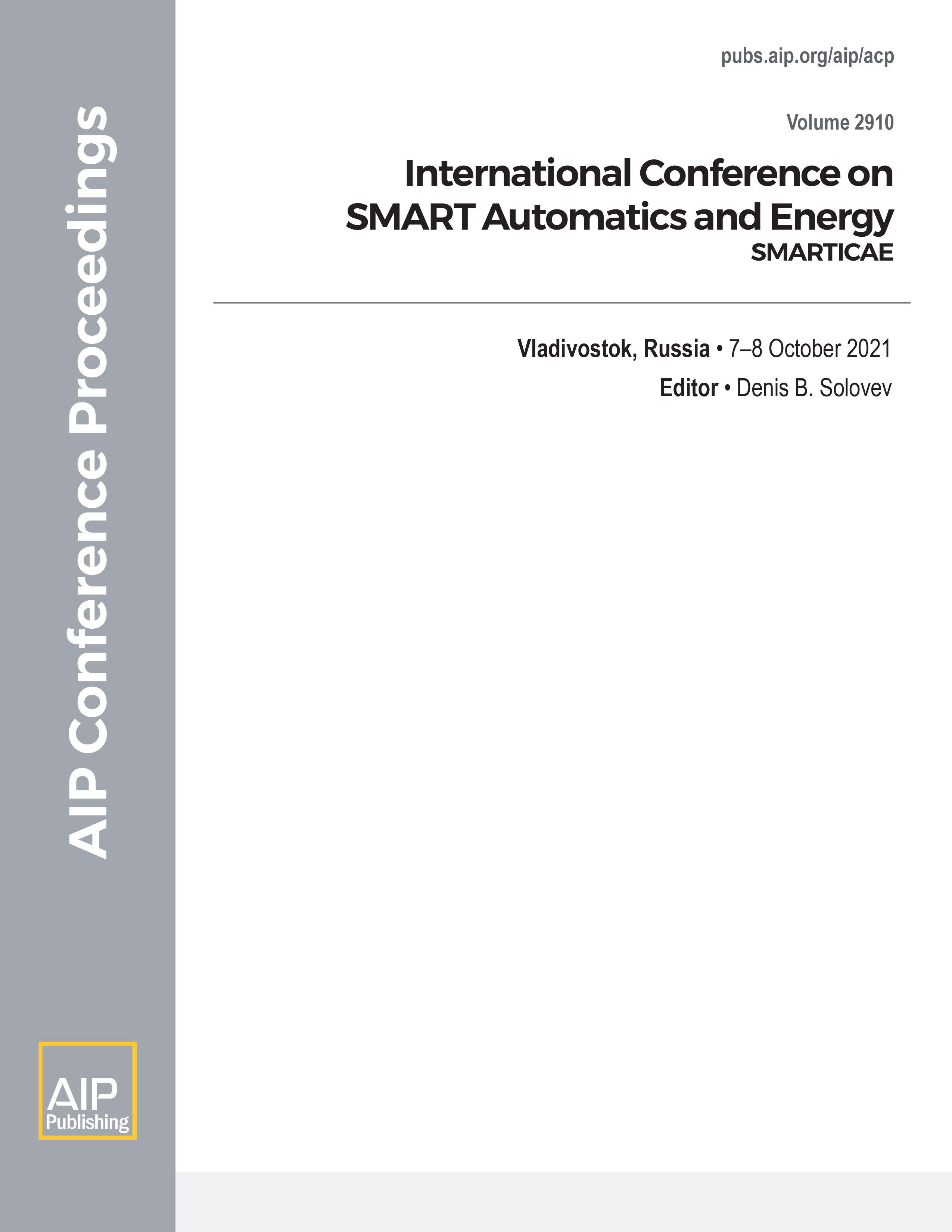 Volume 2910 Issue 1 | AIP Conference Proceedings | AIP Publishing