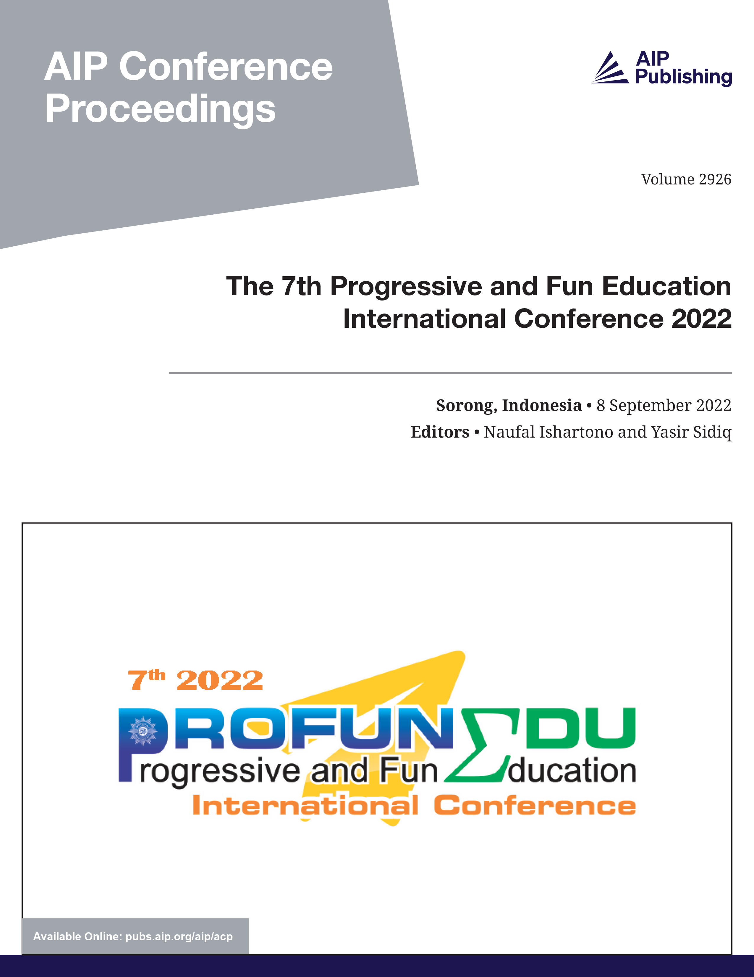 Volume 2926 Issue 1 | AIP Conference Proceedings | AIP Publishing