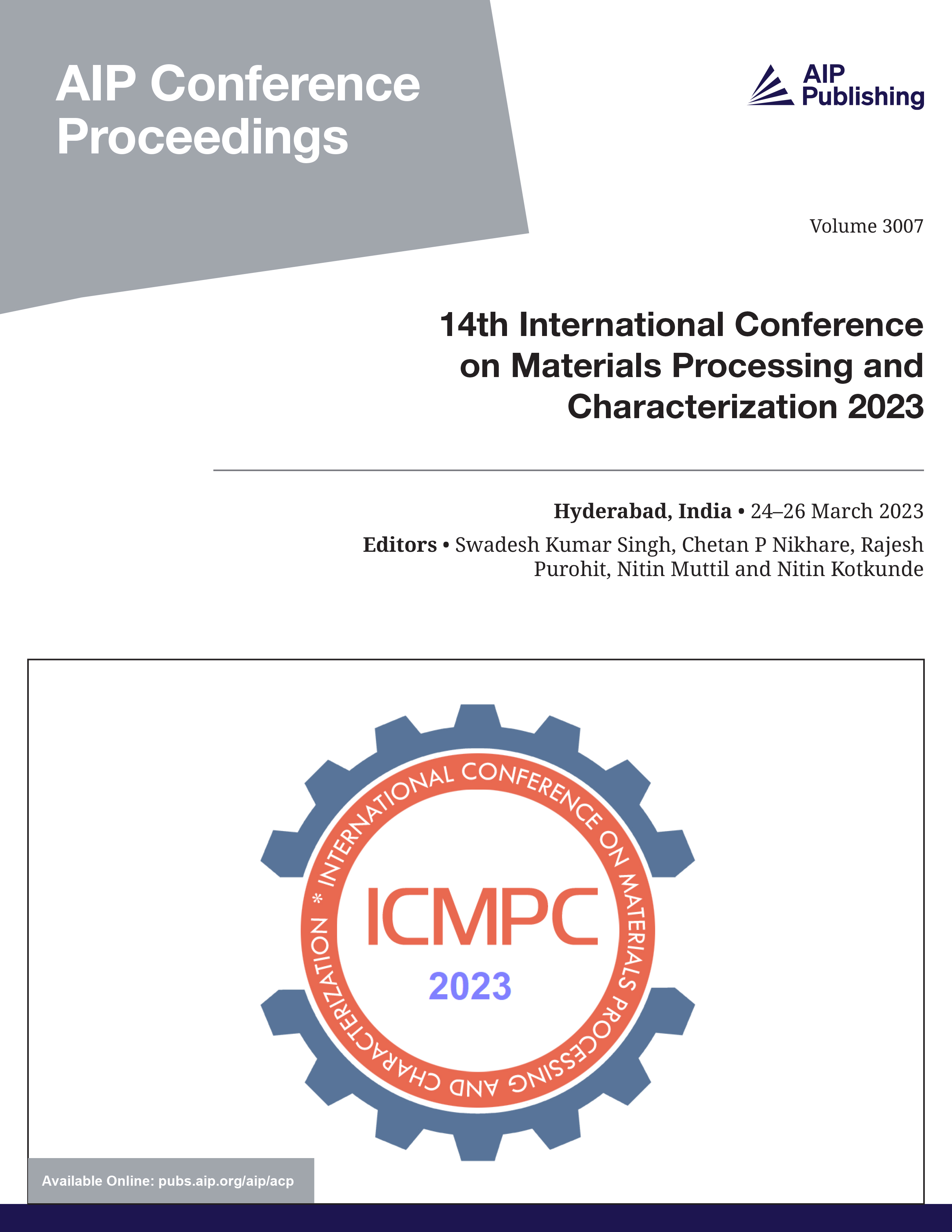 Volume 3007 Issue 1 | AIP Conference Proceedings | AIP Publishing