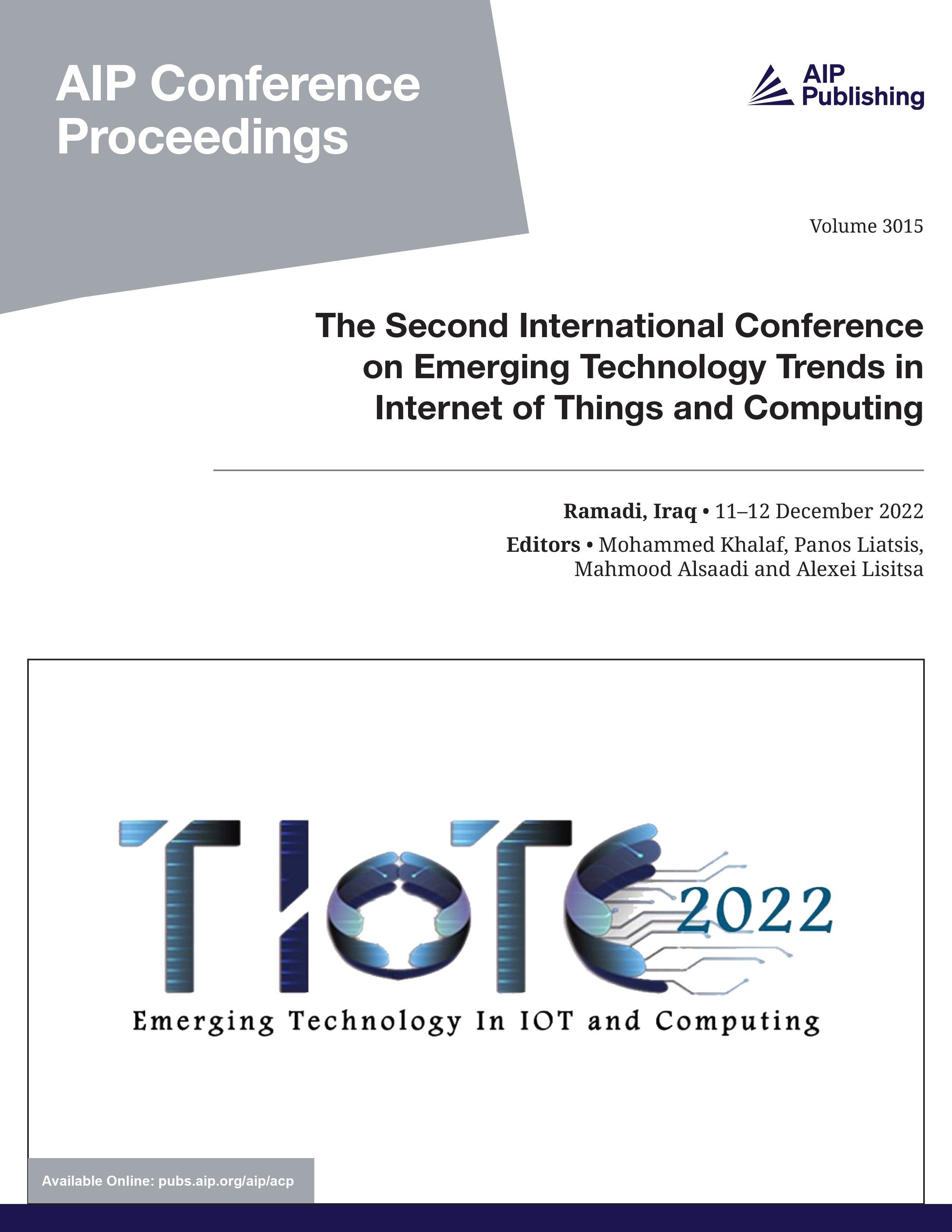 Volume 3015 Issue 1 | AIP Conference Proceedings | AIP Publishing