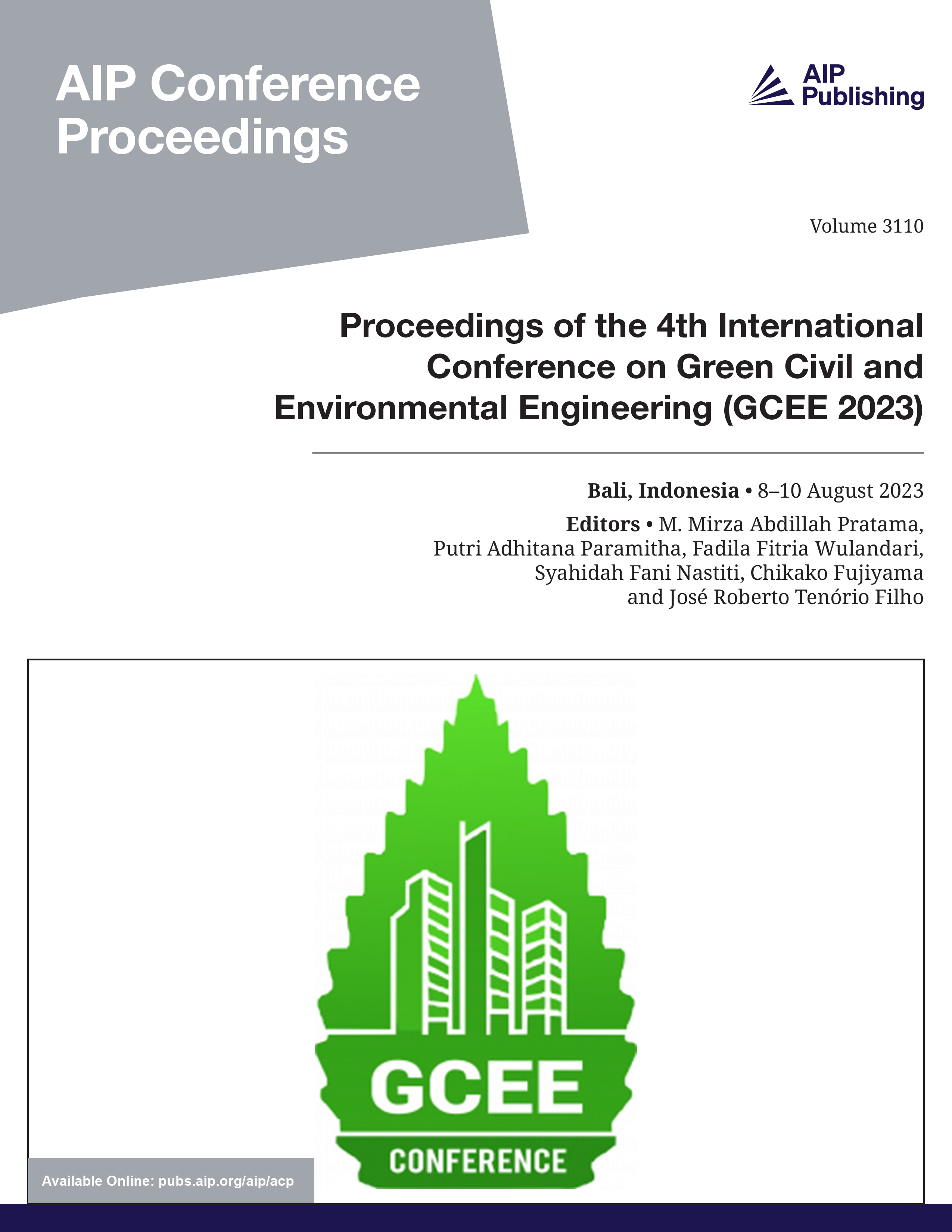 Volume 3110 Issue 1 | AIP Conference Proceedings | AIP Publishing