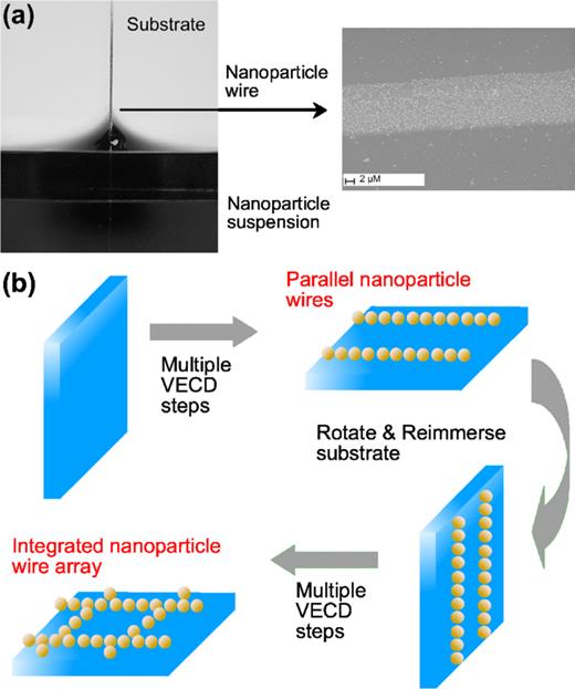 Gold nanoparticle wire and integrated wire array for electronic ...