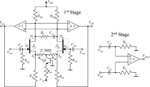 Differential ultra low noise amplifier for low frequency noise ...