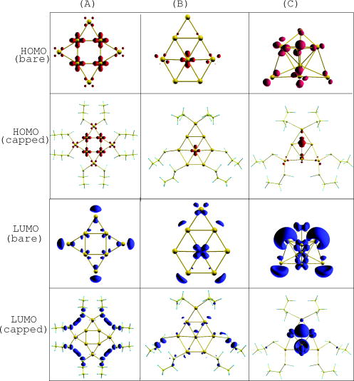 A first principles density functional investigation of ligand-protected ...