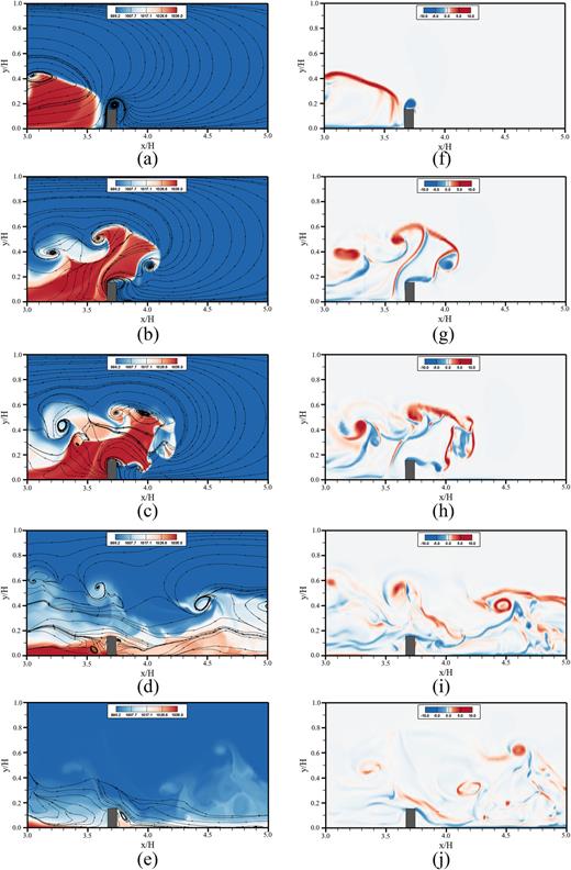 Flow morphology in bottom-propagating gravity currents over immersed ...