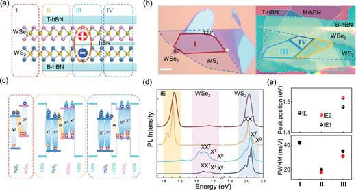 Modulating interlayer and intralayer excitons in WS2/WSe2 van der Waals ...