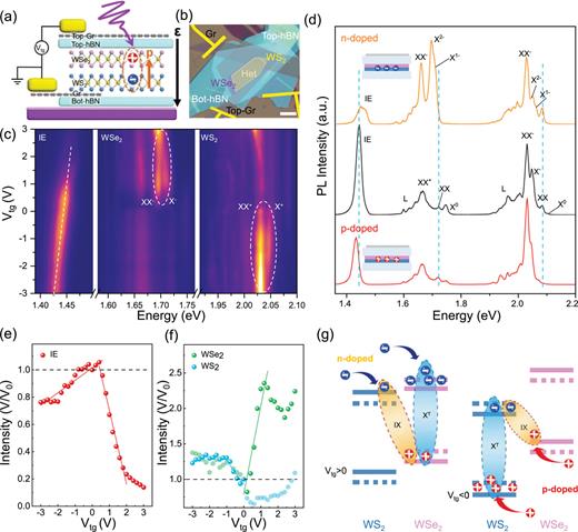 Modulating interlayer and intralayer excitons in WS2/WSe2 van der Waals heterostructures | AIP ...