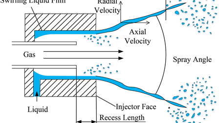 Three-dimensional simulation of a gas-centered swirl coaxial injector ...