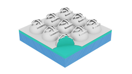 Double-sided visible moiré magnifier with hierarchical microstructure ...