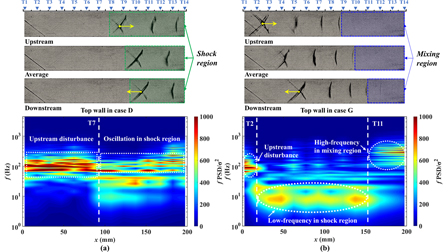 On space–time diversity in shock train self-excited oscillation mode ...