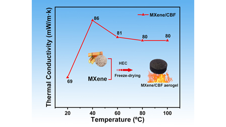 MXene/carbonized bagasse fiber aerogel thermal insulation material ...