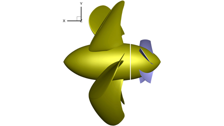 Effect of geometric parameters of contra-rotating propeller boss cap ...