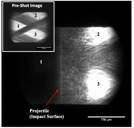 Ultrafast, high resolution, phase contrast imaging of impact response ...