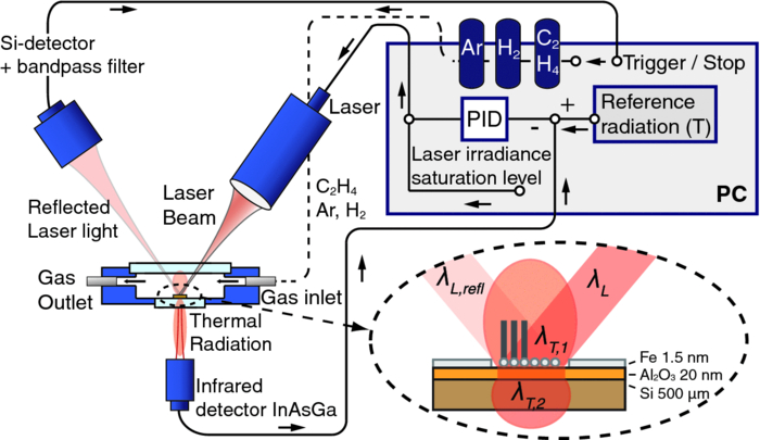 In-situ localized carbon nanotube growth inside partially sealed ...