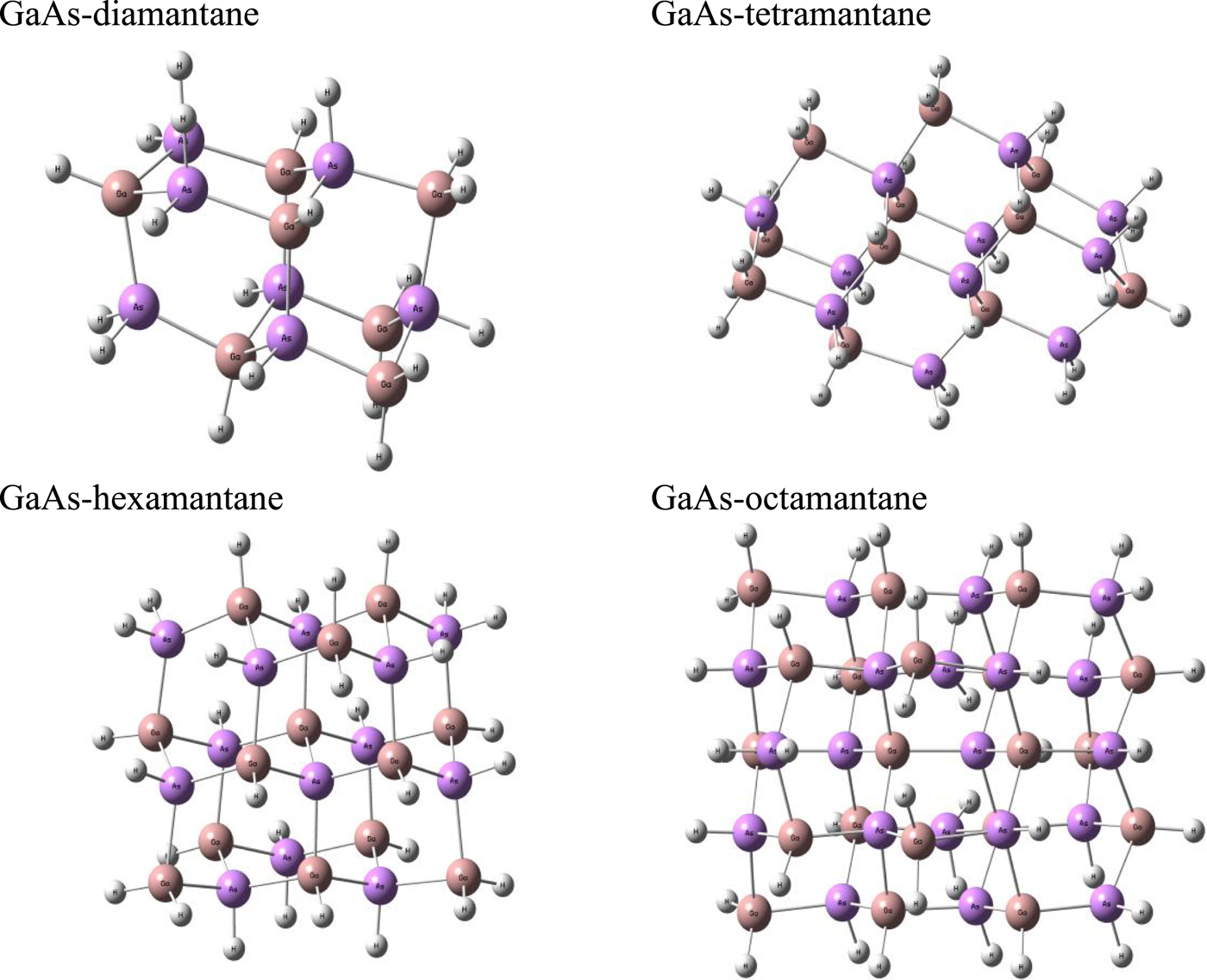Ab initio structural and vibrational properties of GaAs diamondoids and ...