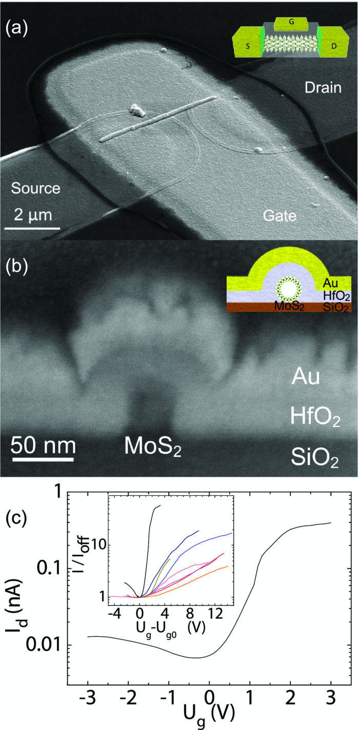 MoS2 nanotube field effect transistors | AIP Advances | AIP Publishing