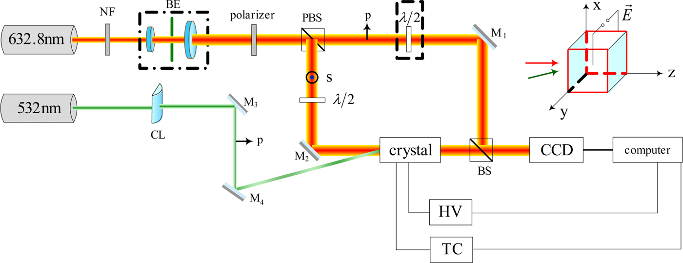 In situ visualizing the evolution of the light-induced refractive index change of Mn:KLTN ...
