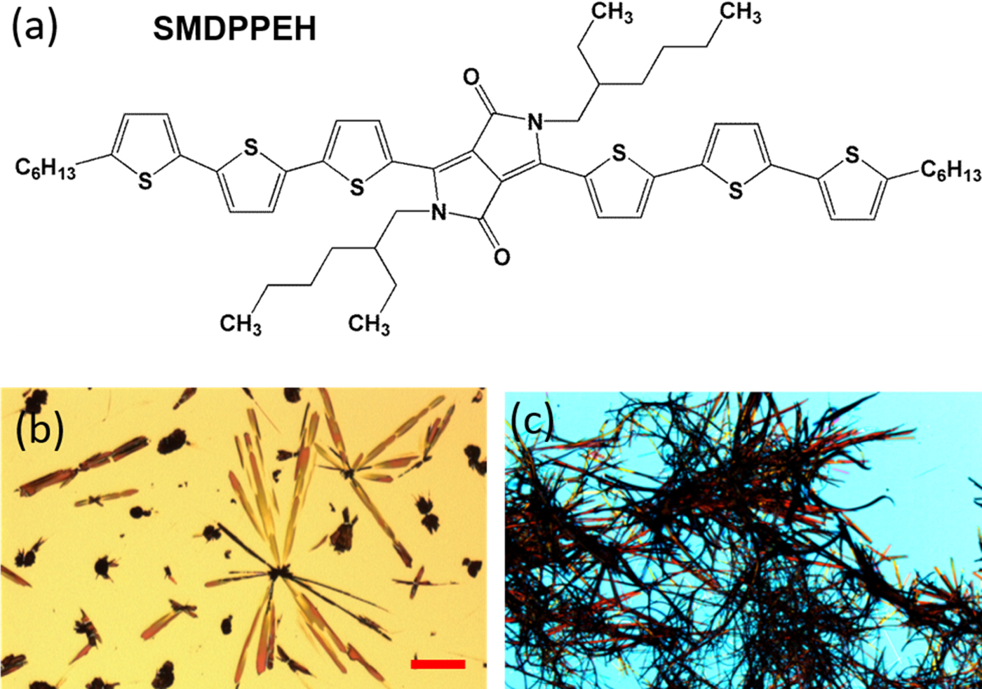Solution-grown small-molecule organic semiconductor with enhanced ...