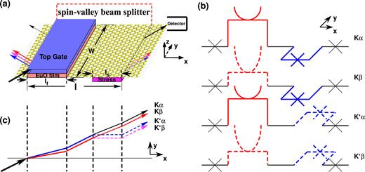 Spin-valley splitting of electron beam in graphene | AIP Advances | AIP ...
