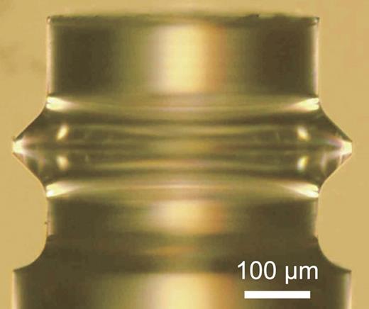 Bi-material crystalline whispering gallery mode microcavity structure ...