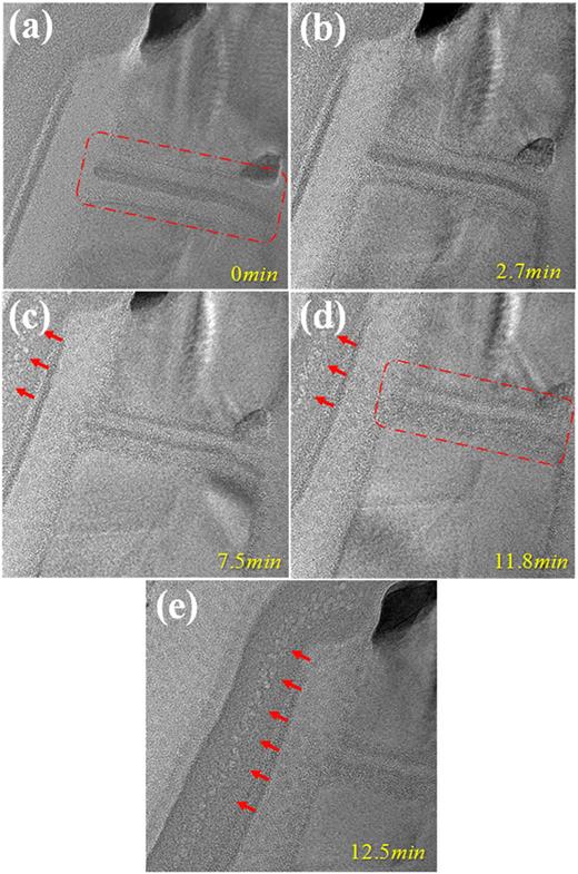Electron-beam radiation induced degradation of silicon nitride and its ...