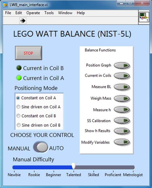 A LEGO Watt balance: An apparatus to determine a mass based on the new ...