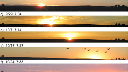 Using rotation matrices to calculate the locations of sunrise and ...