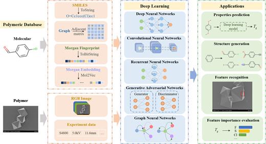 Accelerating the design and development of polymeric materials via deep ...