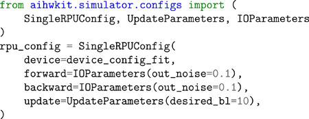 Using the IBM analog in-memory hardware acceleration kit for neural network training and ...