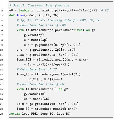 Tutorials: Physics-informed machine learning methods of computing 1D ...