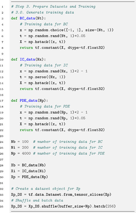 Tutorials: Physics-informed machine learning methods of computing 1D ...