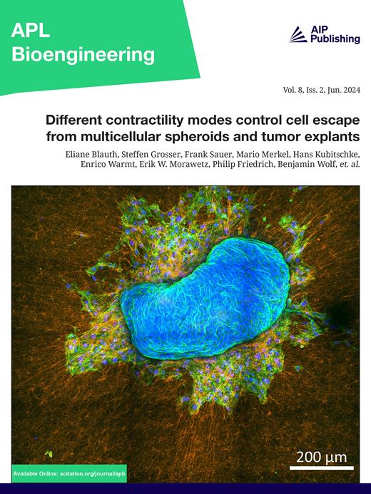 Volume 8 Issue 2 | APL Bioengineering | AIP Publishing
