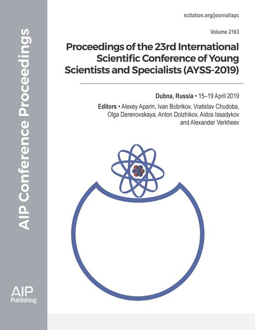 Volume 2163 Issue 1 | AIP Conference Proceedings | AIP Publishing