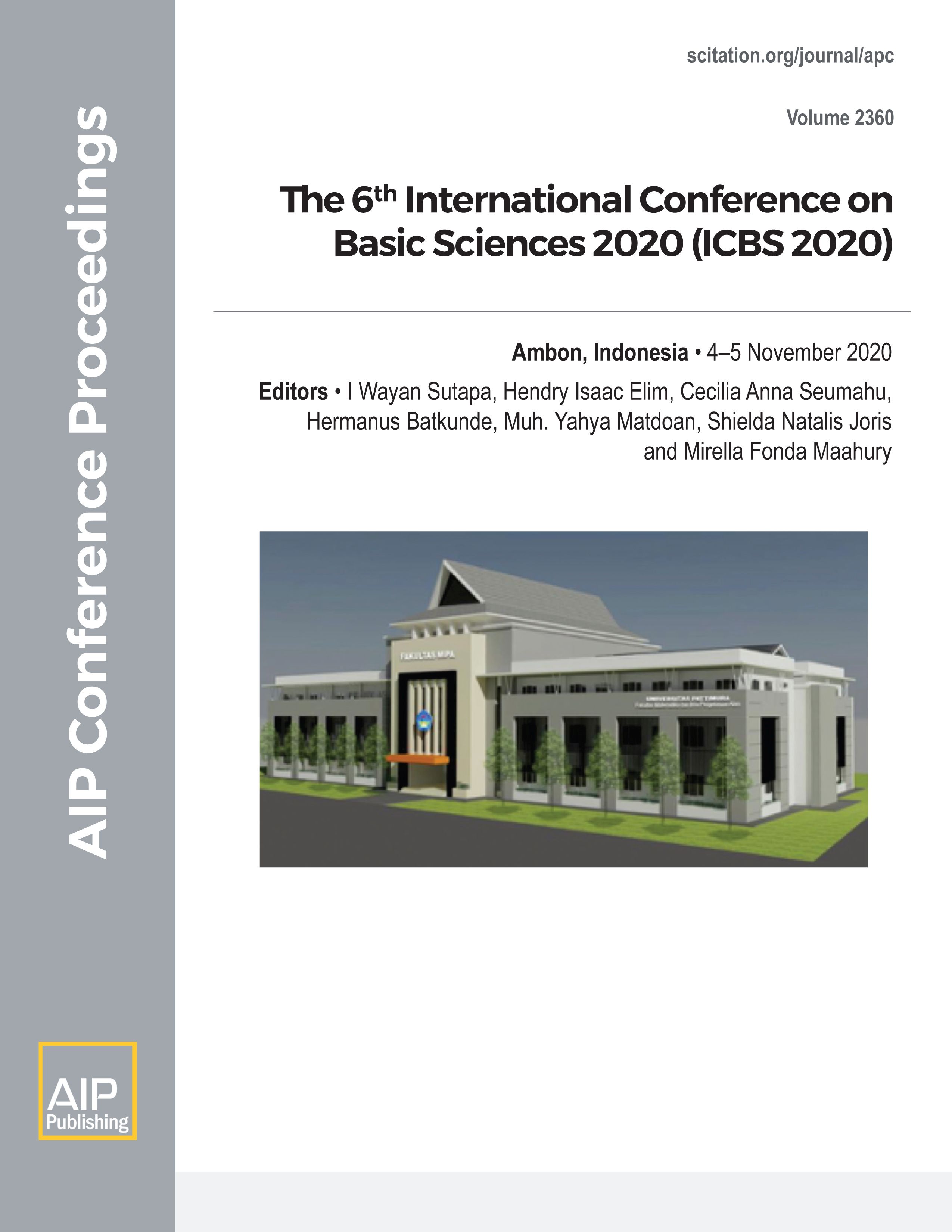Volume 2360 Issue 1 | AIP Conference Proceedings | AIP Publishing