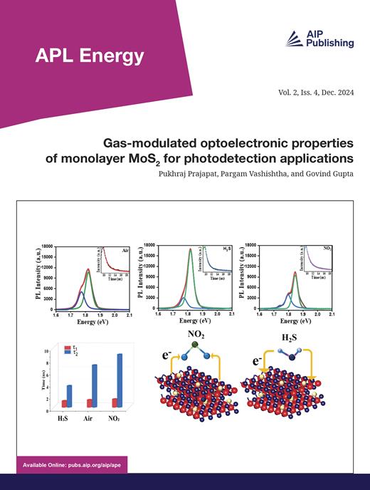 Volume 2 Issue 4 | APL Energy | AIP Publishing