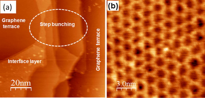 Epitaxial graphene on step bunching of a 6H-SiC(0001) substrate ...