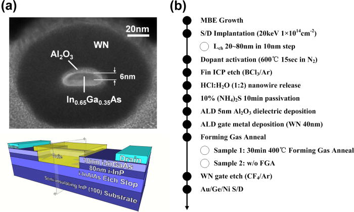 Effects of forming gas anneal on ultrathin InGaAs nanowire metal-oxide ...