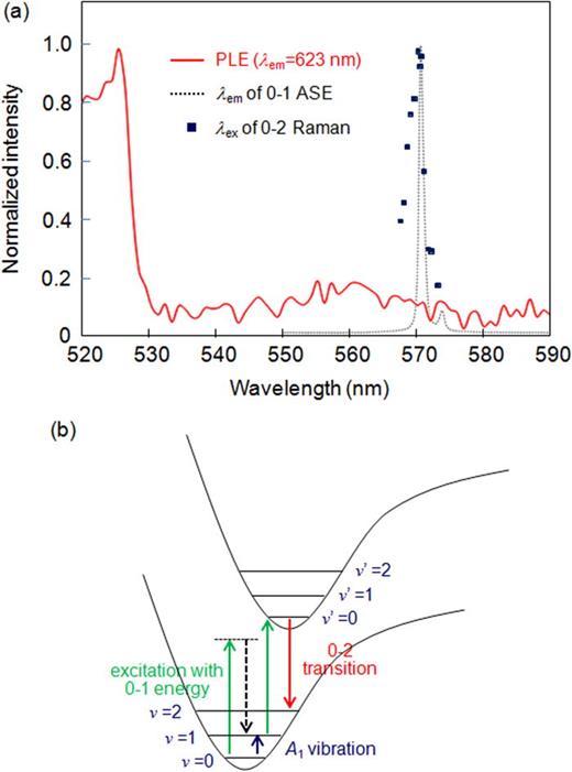 Resonant stimulation of Raman scattering from single-crystal thiophene ...