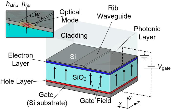 Optical absorption in silicon layers in the presence of charge ...