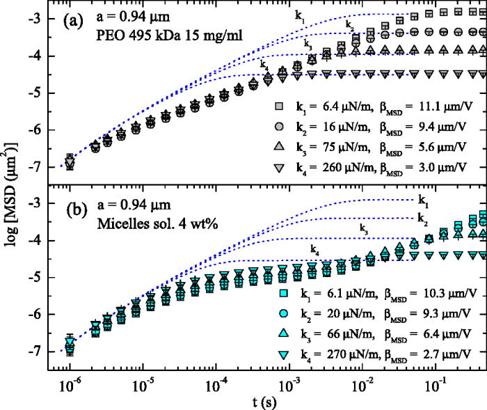 Interplay between optical, viscous, and elastic forces on an optically ...