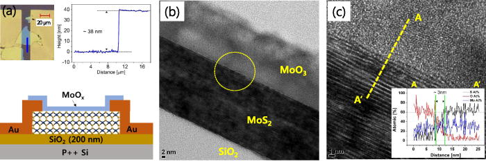 Enhanced photoresponsivity of multilayer MoS2 transistors using high ...