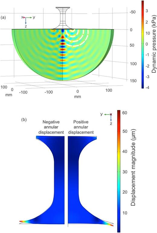 Characterization of the acoustic field generated by a horn shaped ...